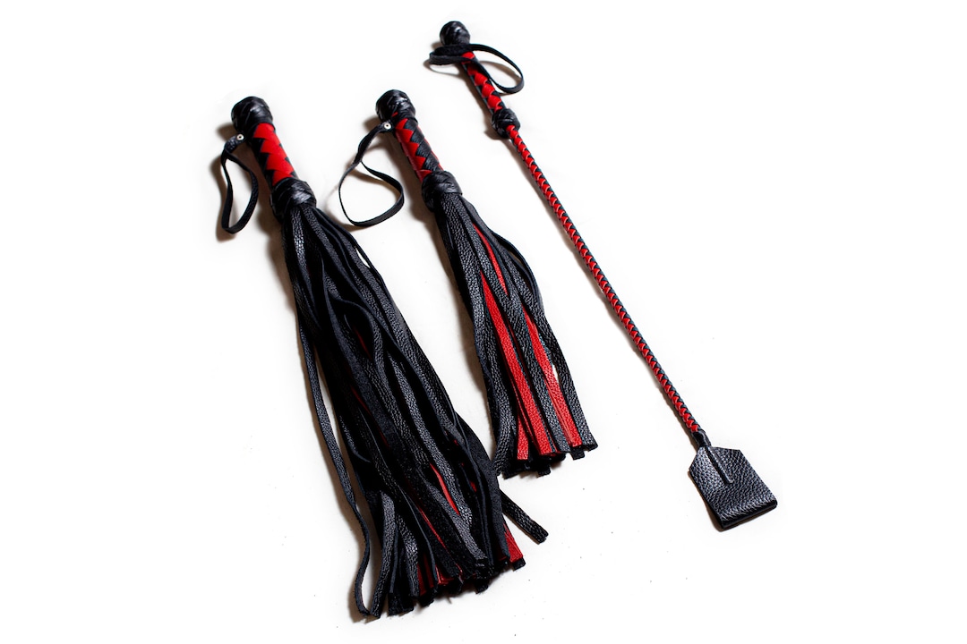 Leather Flogger, Bdsm Flog Kit, Leather Whips and Floggers Set ...