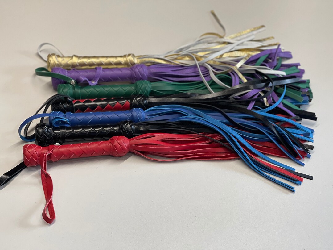 Leather Whips, Small Real Leather Floggers, Small Floggers 19.7 In ...