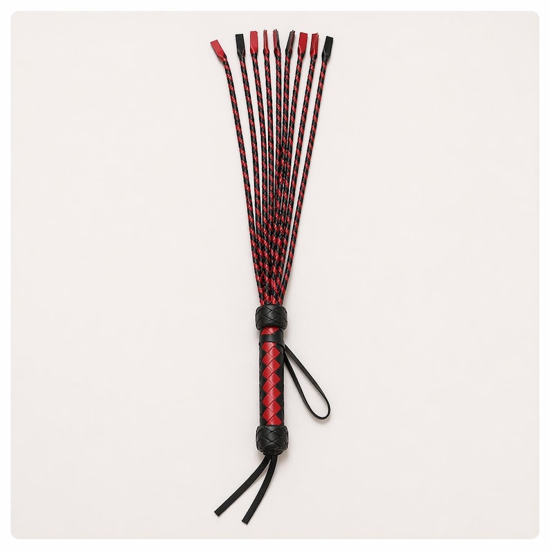 Leather Whip and Flogger Set, Riding Crop Collection, Handmade Leather ...