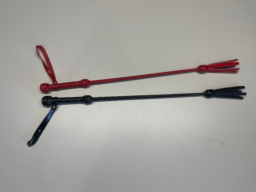 Hot Riding Crop, Spanking Crop With Leather Belt Tails 23.6 In, Whips ...