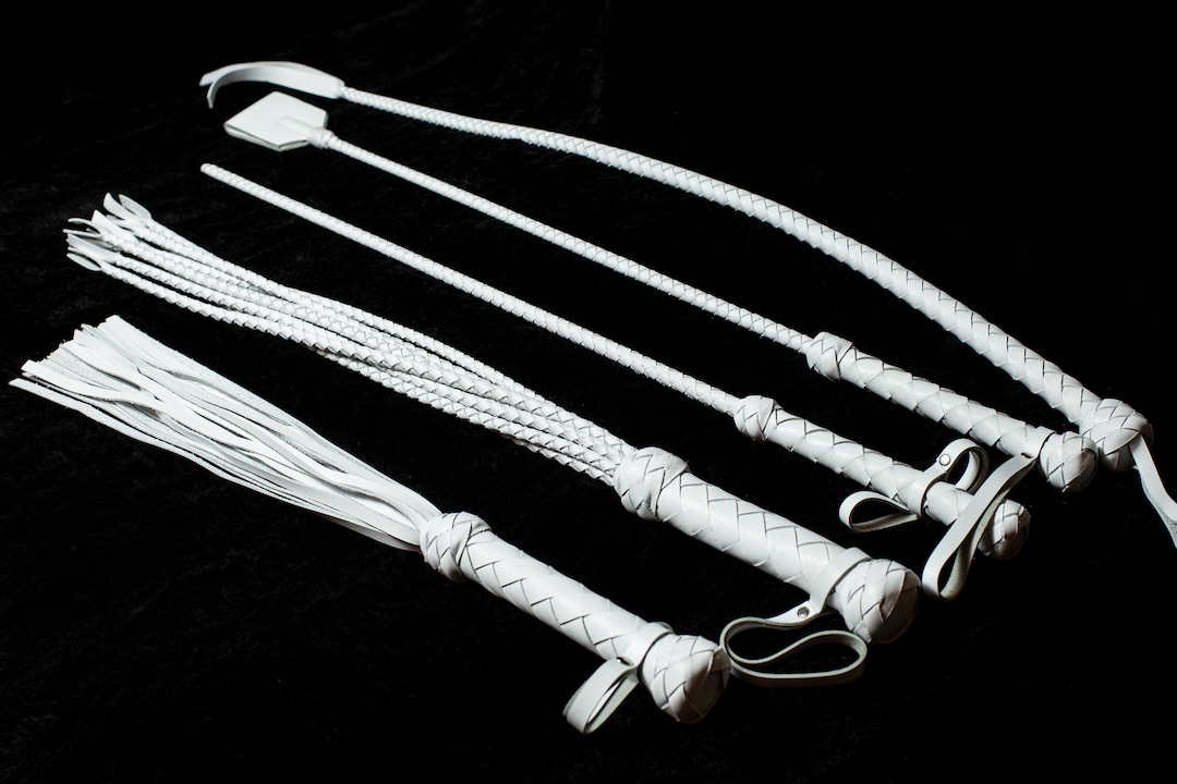 Leather Whips Kit Genuine Leather Floggers, Riding Crop, BDSM Tools ...