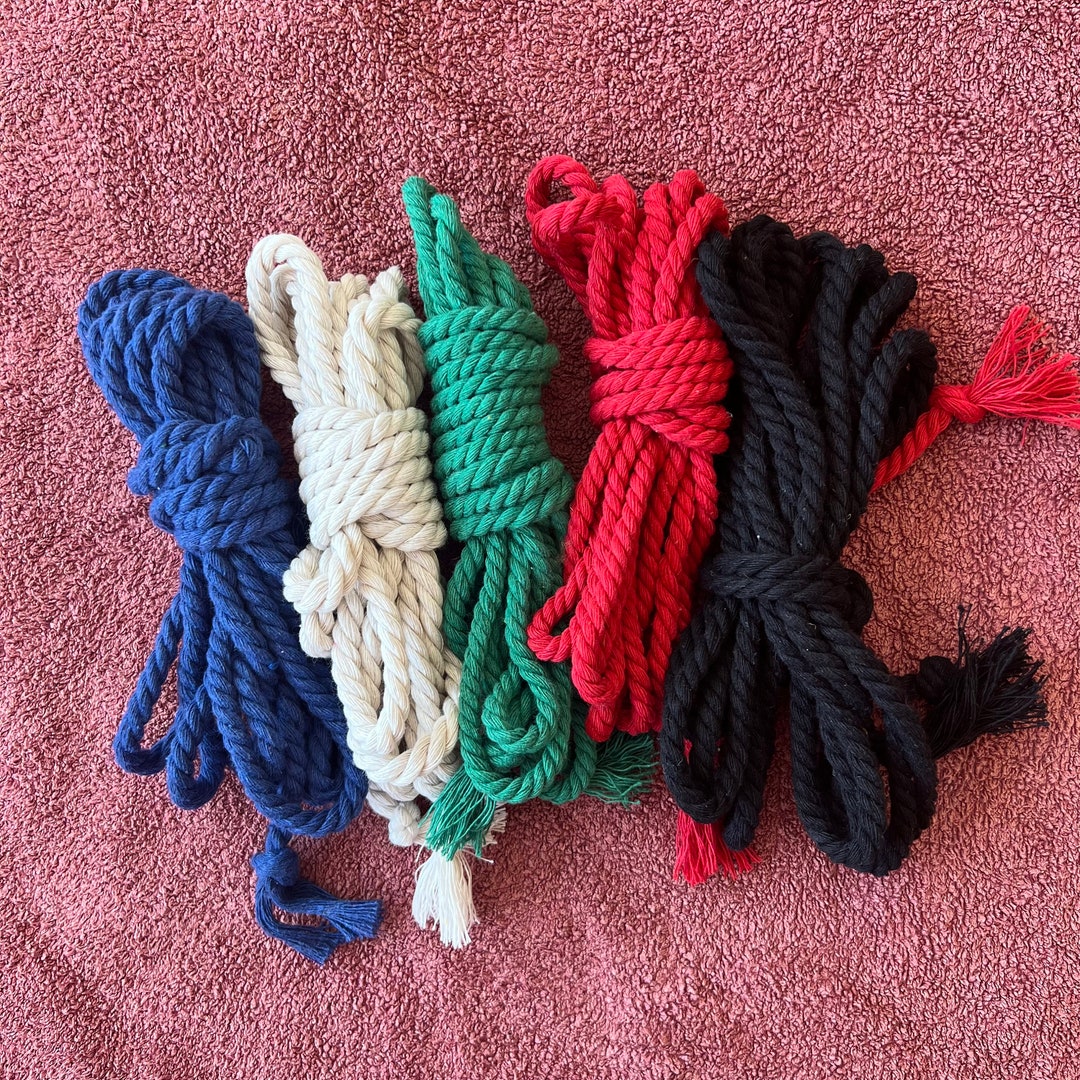Shibari Cotton Rope, Ultra Soft Rope, Shiny Colours Rope for Photos, 4m ...