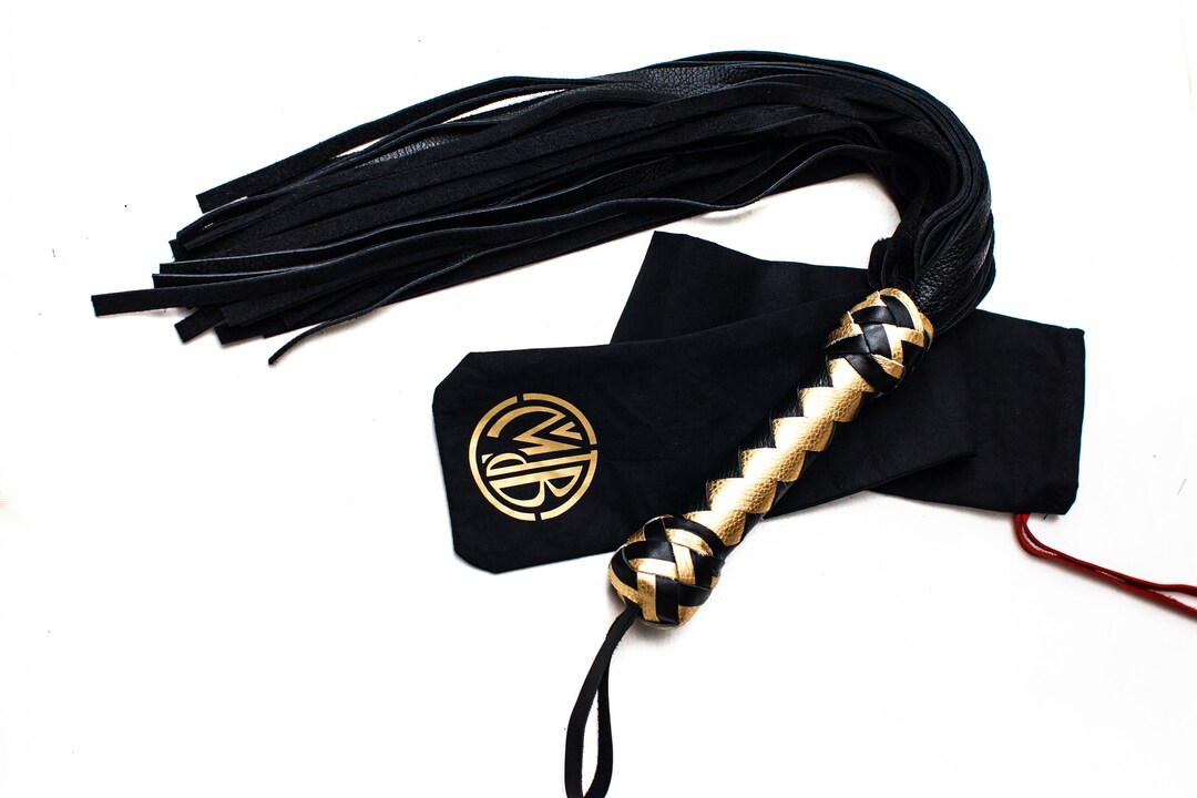 Leather Flogger, Classic Style Bdsm Flog 19.7 Inches, Handmade Bondage ...