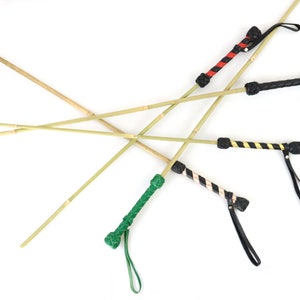 Spankings Bamboo Cane Equestrian Whips Braided Cane Wrapped Bamboo ...