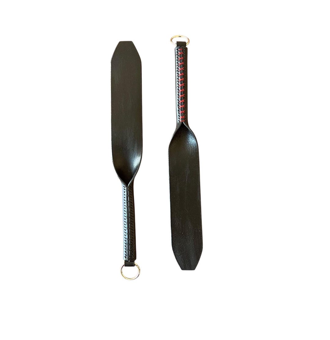 Handmade Leather Tawse Paddle – Italian Leather Impact Tool, Discipline ...