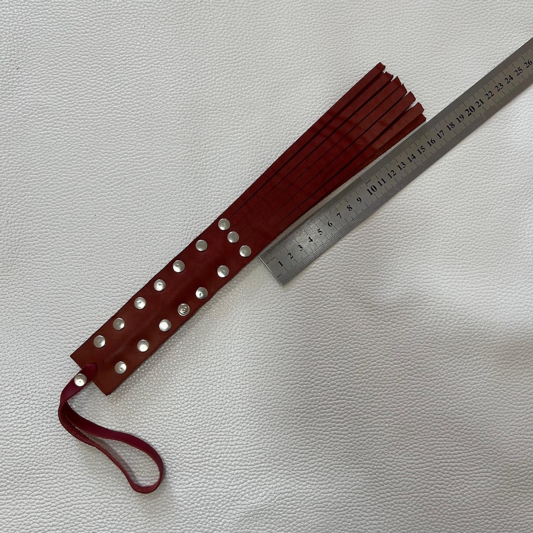 Handmade Leather Paddle Tawse – Spanking Impact Tool With 24 Tails ...