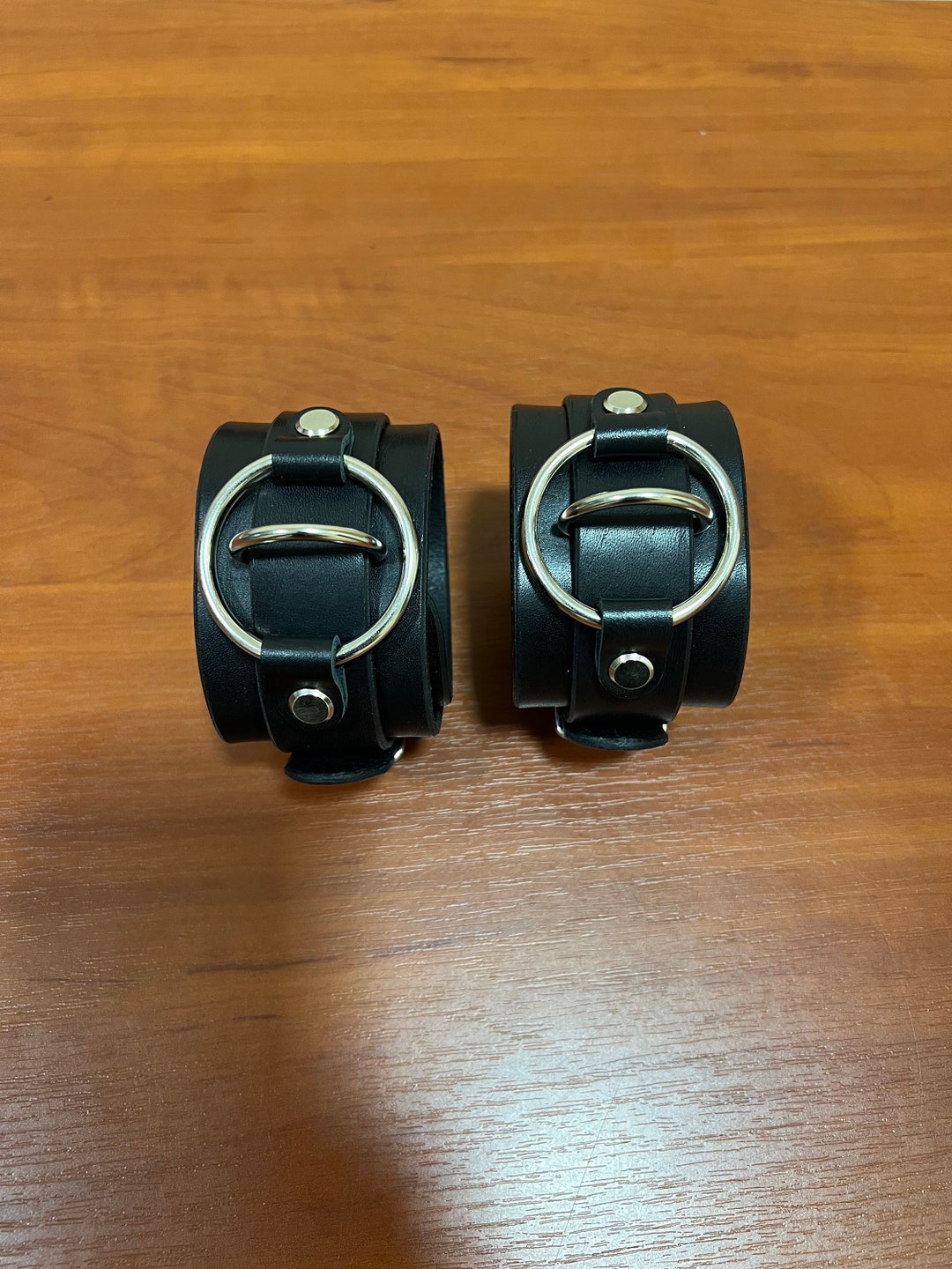 Real Leather Wrist Cuffs Cuffs Belts, Punishment, Handmade - Etsy