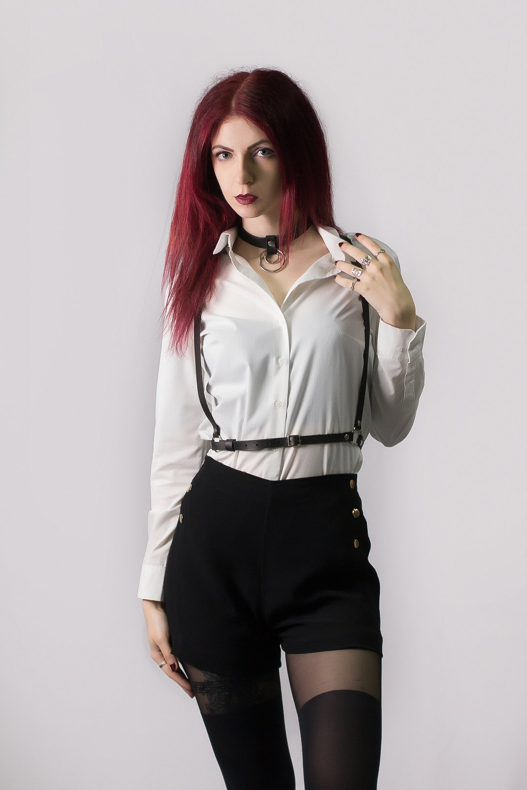 Harness Leather Real Leather Belts Lingerie Handmade, Bra Harness ...