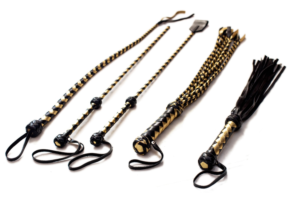 Leather Flogger, Bdsm Spanking Flogger Kit, Whip, Riding Crop, Twig ...