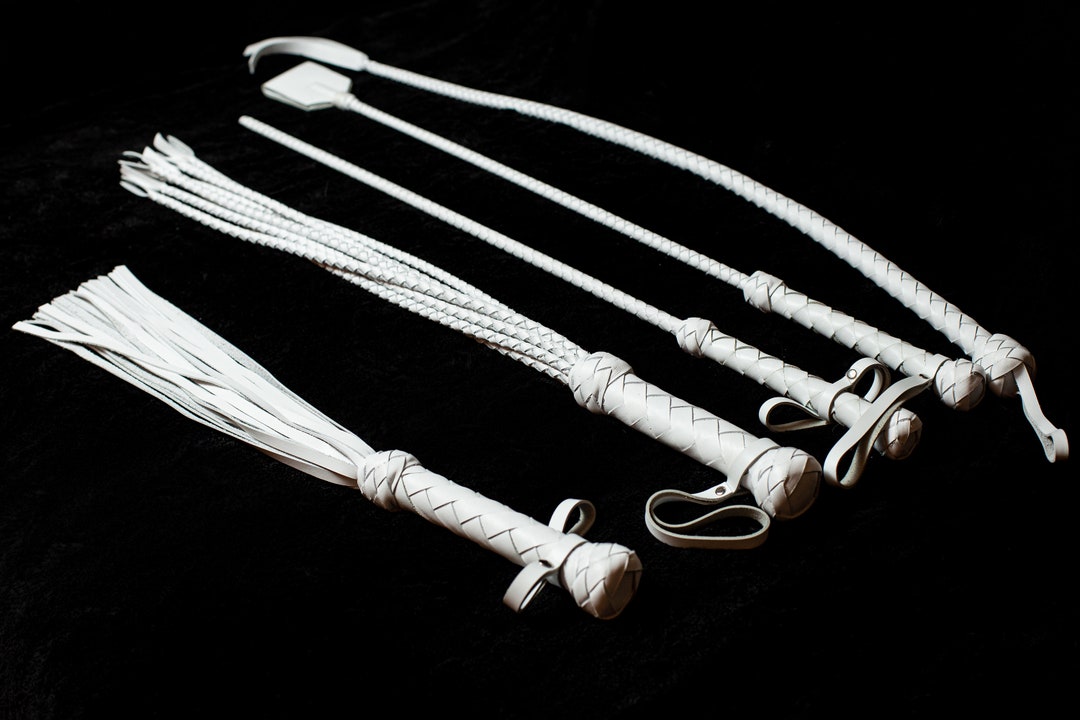 BDSM Leather Whips Kit, Floggers Kit, Riding Crops, Twigs, Cowhide ...