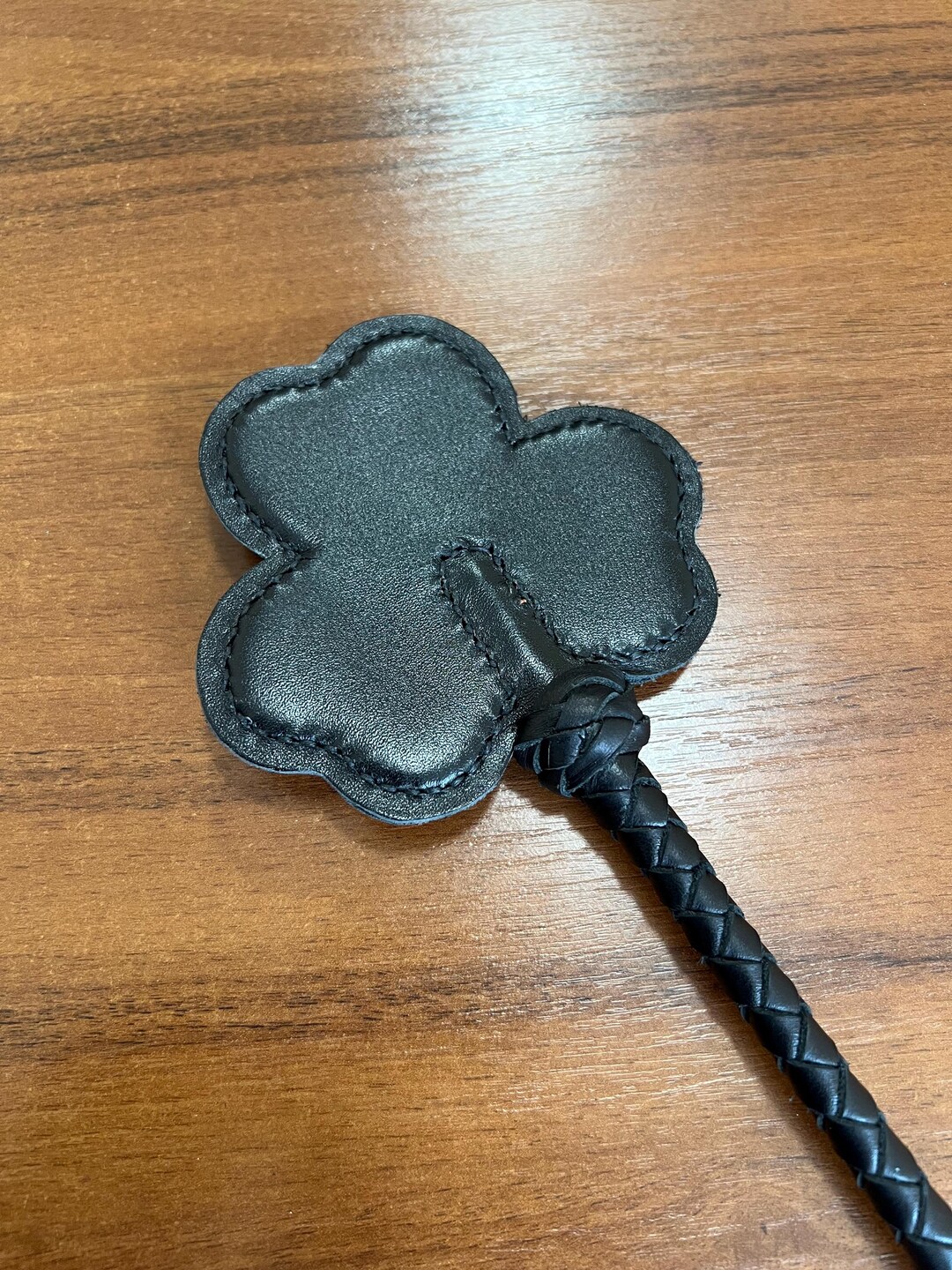 Leather Riding Crop With Shamrock Slap, Handmade Spanking Tools - Etsy