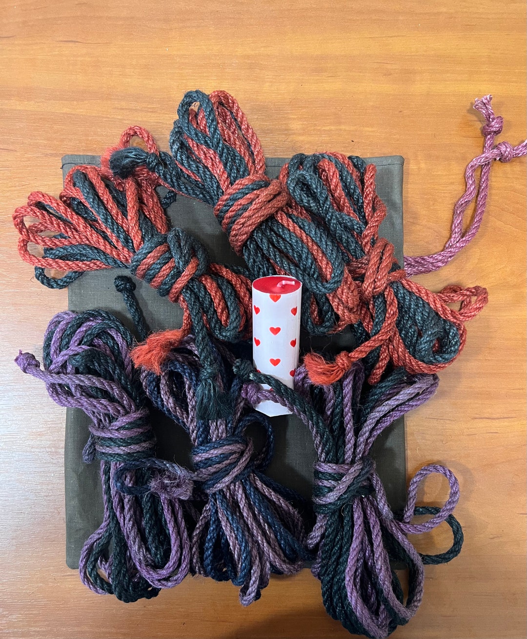 Shibari Jute Rope, Bdsm Rope Kit 4pcs 26.25ft 0.24in, Bi-coloured ...