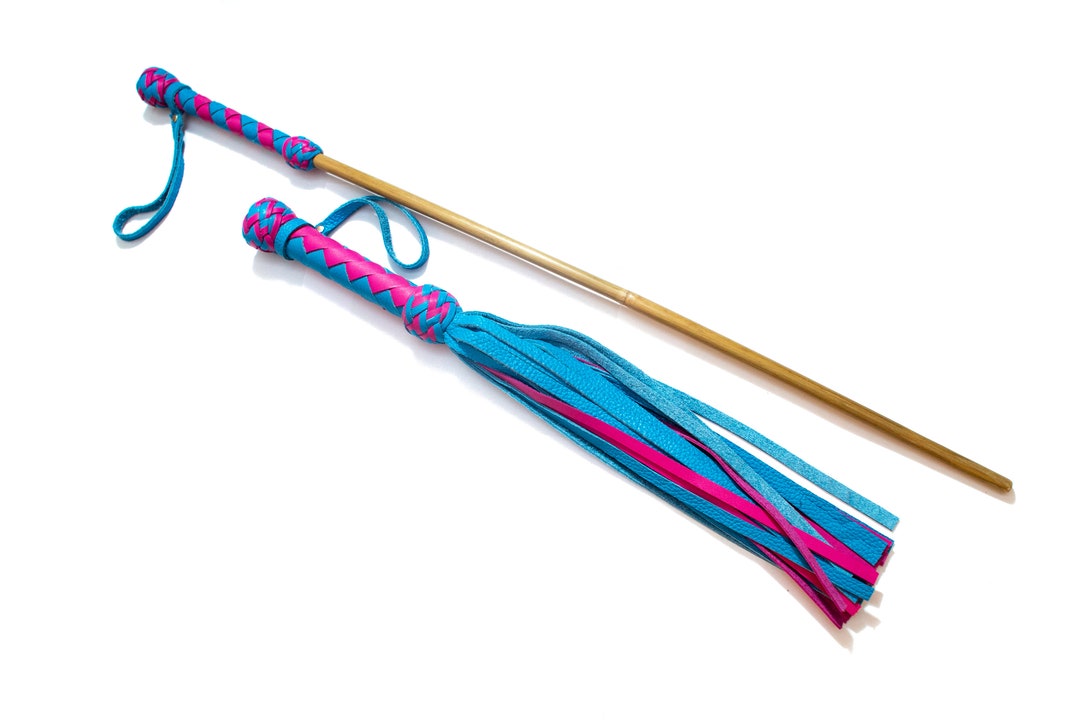Leather Floggers Kit Spankings Set of Leather Floggers and Bamboo Cane ...