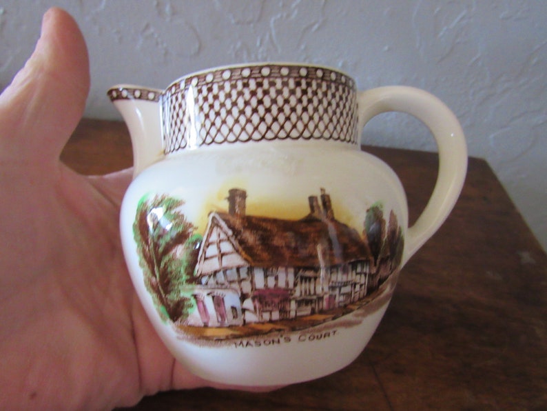 Vintage Myott Hanley Son & Co Porcelain Small Pitcher or - Etsy