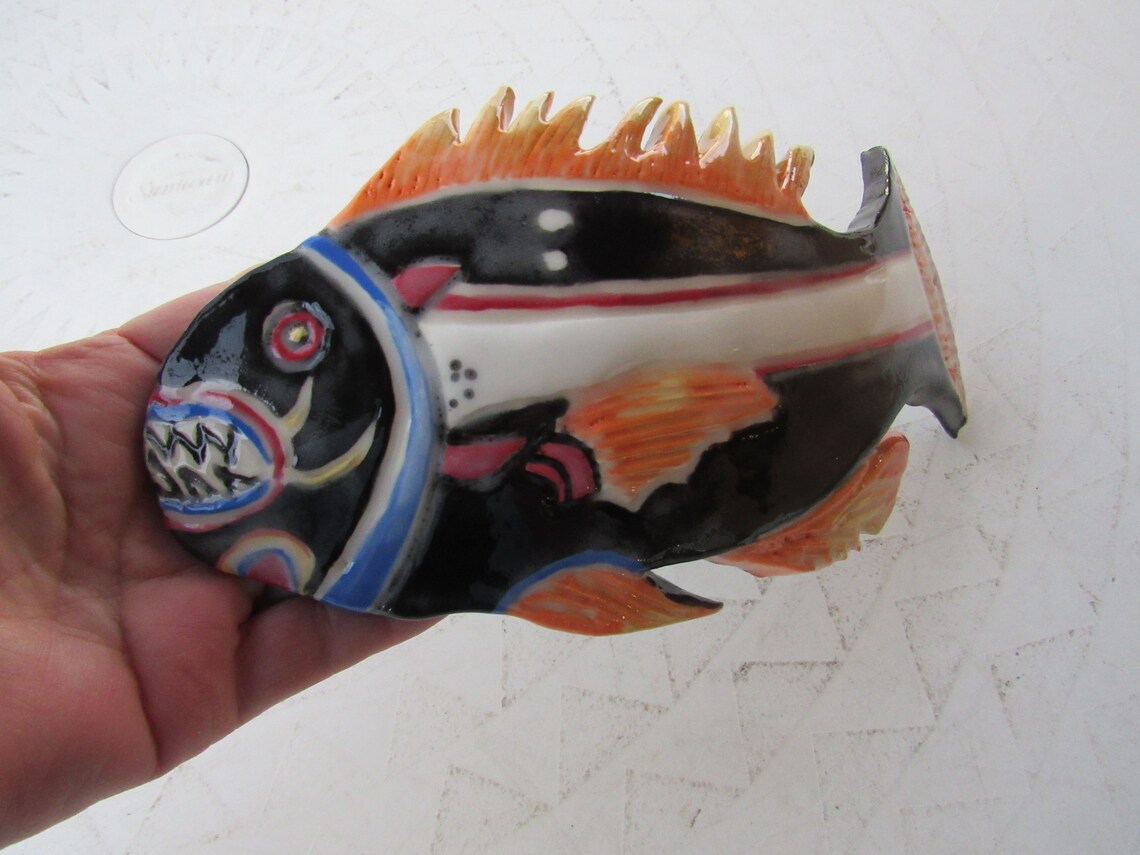 Multi Color Bathroom Fish Handmade - Etsy