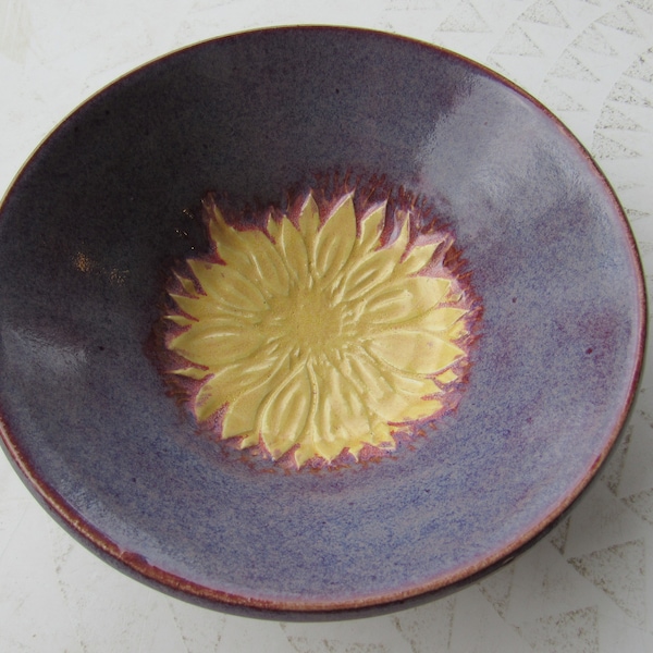 Sunflower Pottery Bowl - Etsy