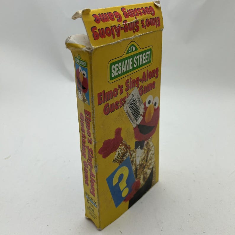 Sesame Street - Elmo's Sing-along Guessing Game VHS - Etsy