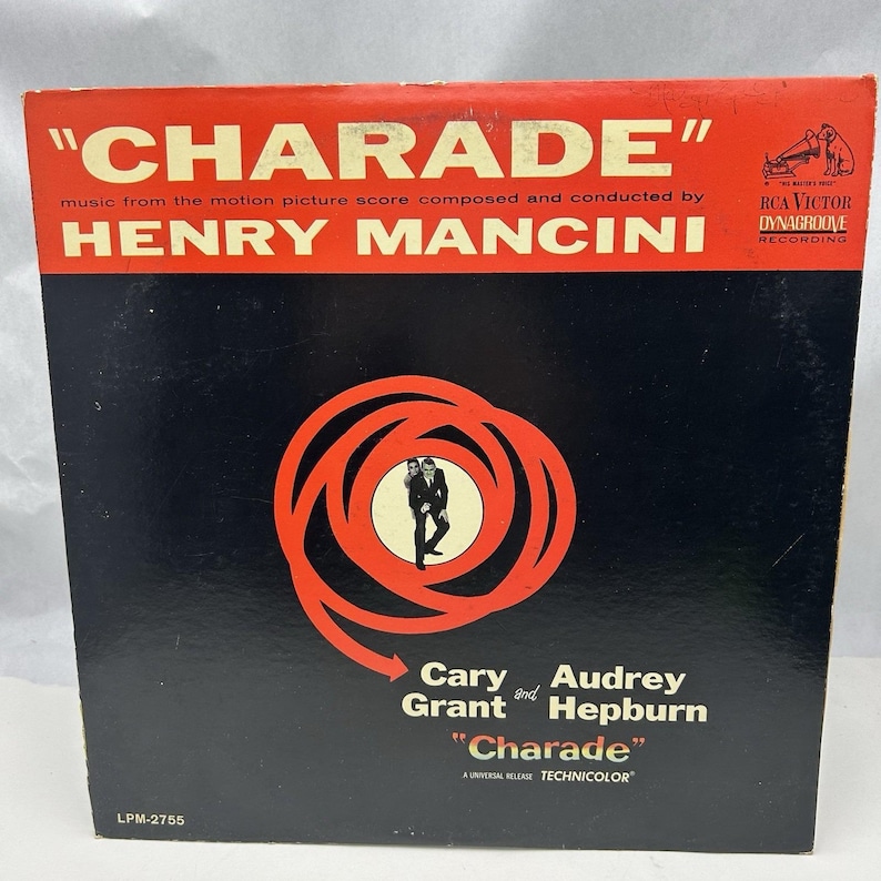 Henry Mancini Charade Lp Vg+ Vinyl Record Cary Grant Audrey Hepburn Rca ...