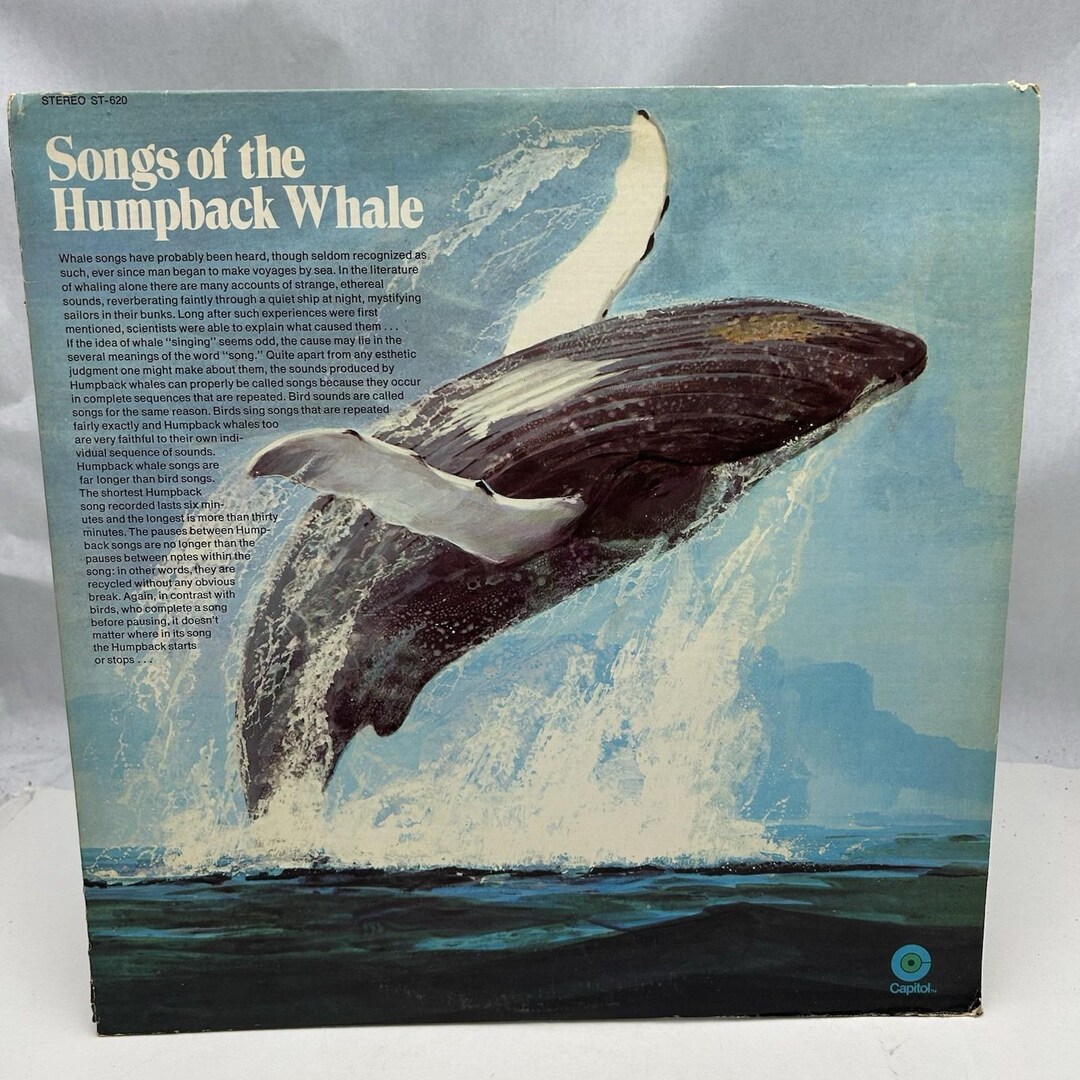 Songs of the Humpback Whale [lp_record] Roger S Payne [jan 01, 1970] - Etsy