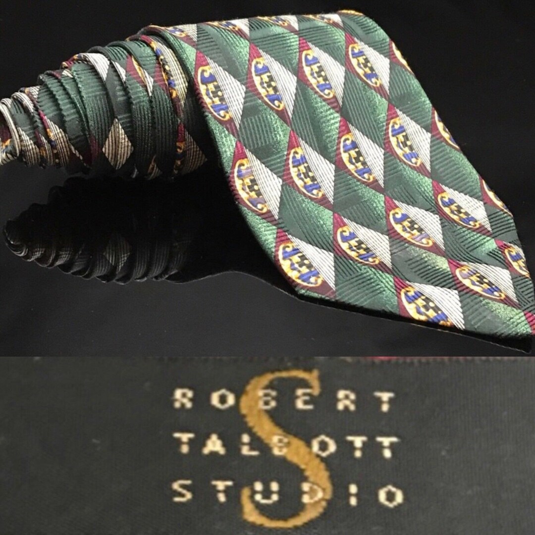 NEW Robert Talbott Best Studio Silk Dapper Suit Fashion Green Blue Tie ...