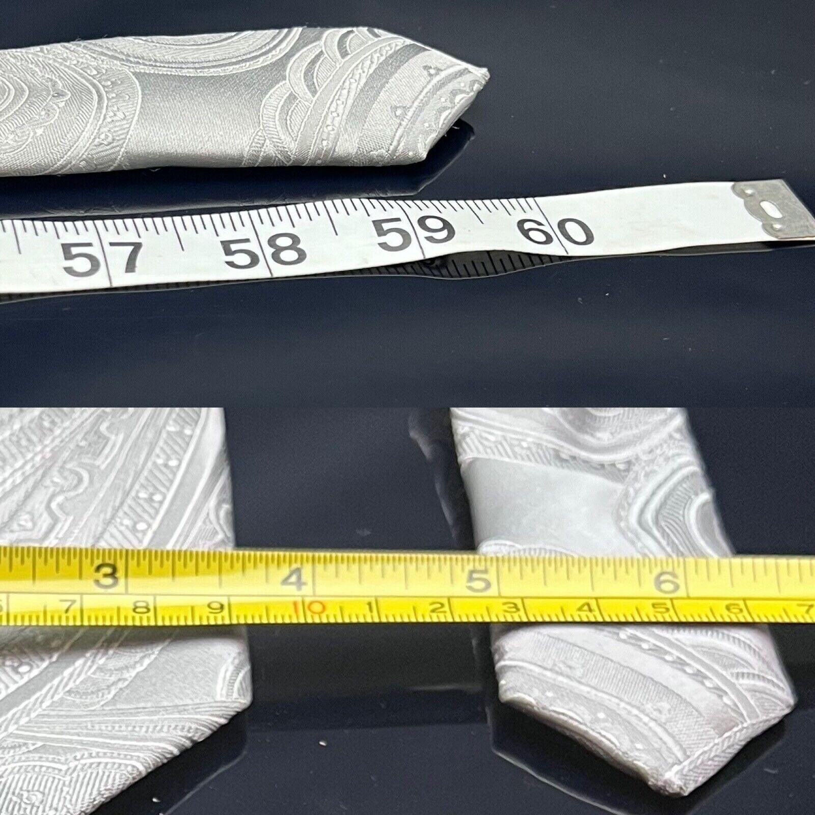 Donald Trump High End Dress Suit Designer Necktie Tie Silver Paisley - Etsy