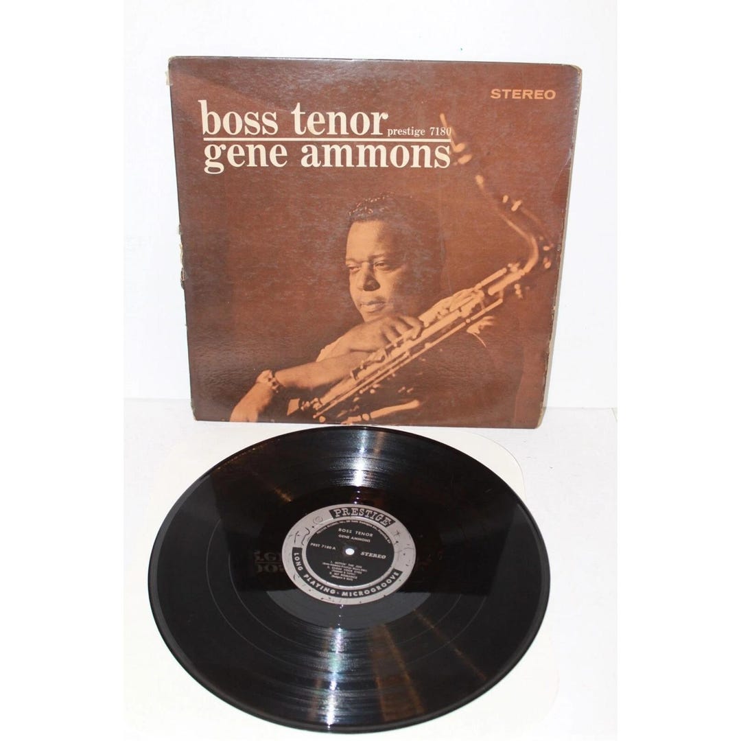 Rare 1960 Gene Ammons – Boss Tenor 12" LP Prst 7180 A LP Record RVG ...