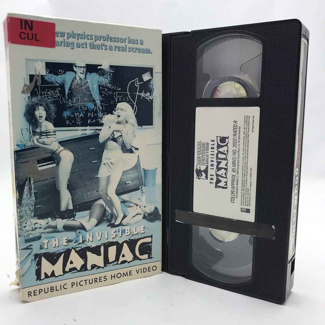 The Invisible Maniac (VHS, 1990) - Etsy