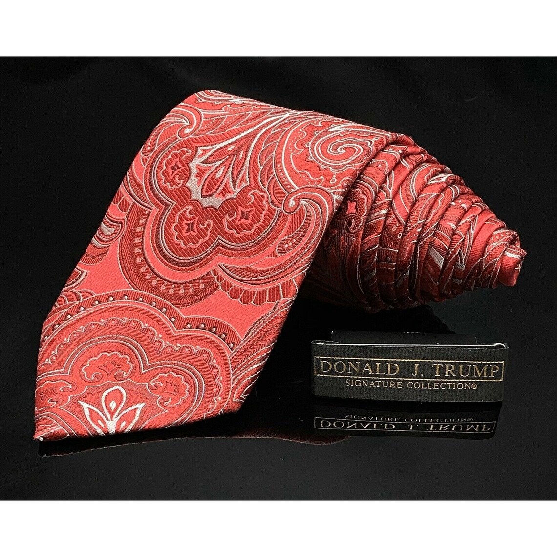 Donald J. Trump Signature Collection Red White Paisley NECKTIE POWER ...