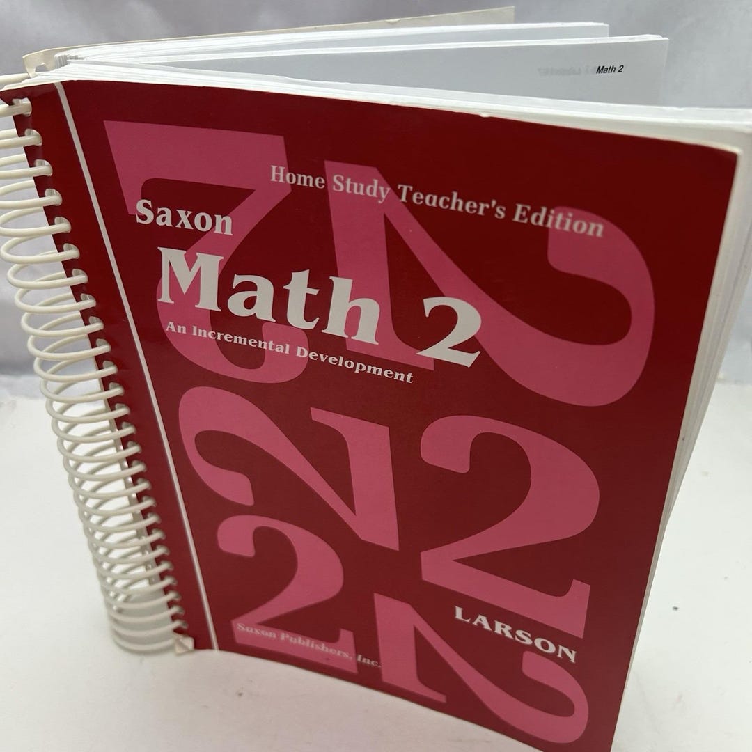 Saxon Math Homeschool 2nd Grade Home Study Teacher Edition ...