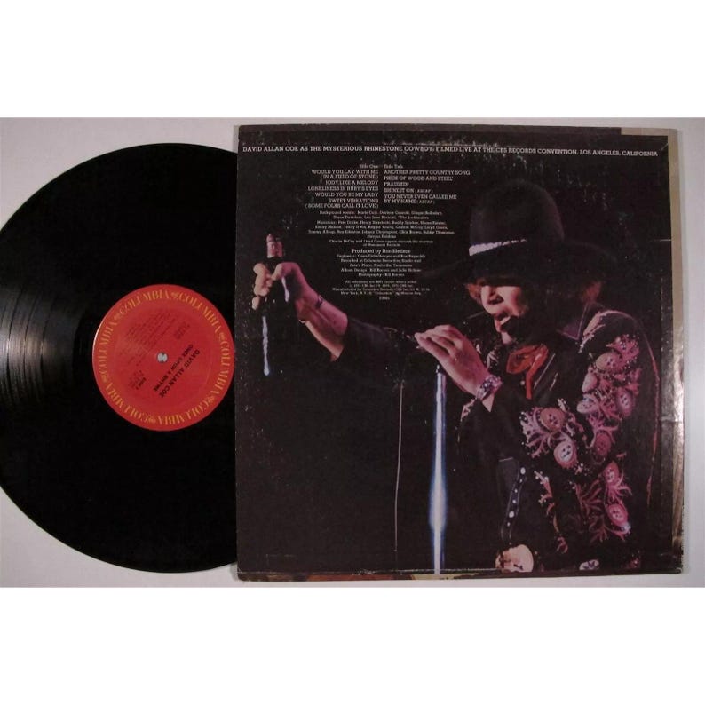 David Allan Coe Once Upon A Rhyme COLUMBIA LP VG+ - Etsy