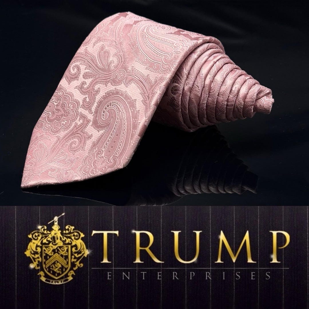 Donald J Trump Signature Collection Tie Pink Paisley 58.5" - Etsy