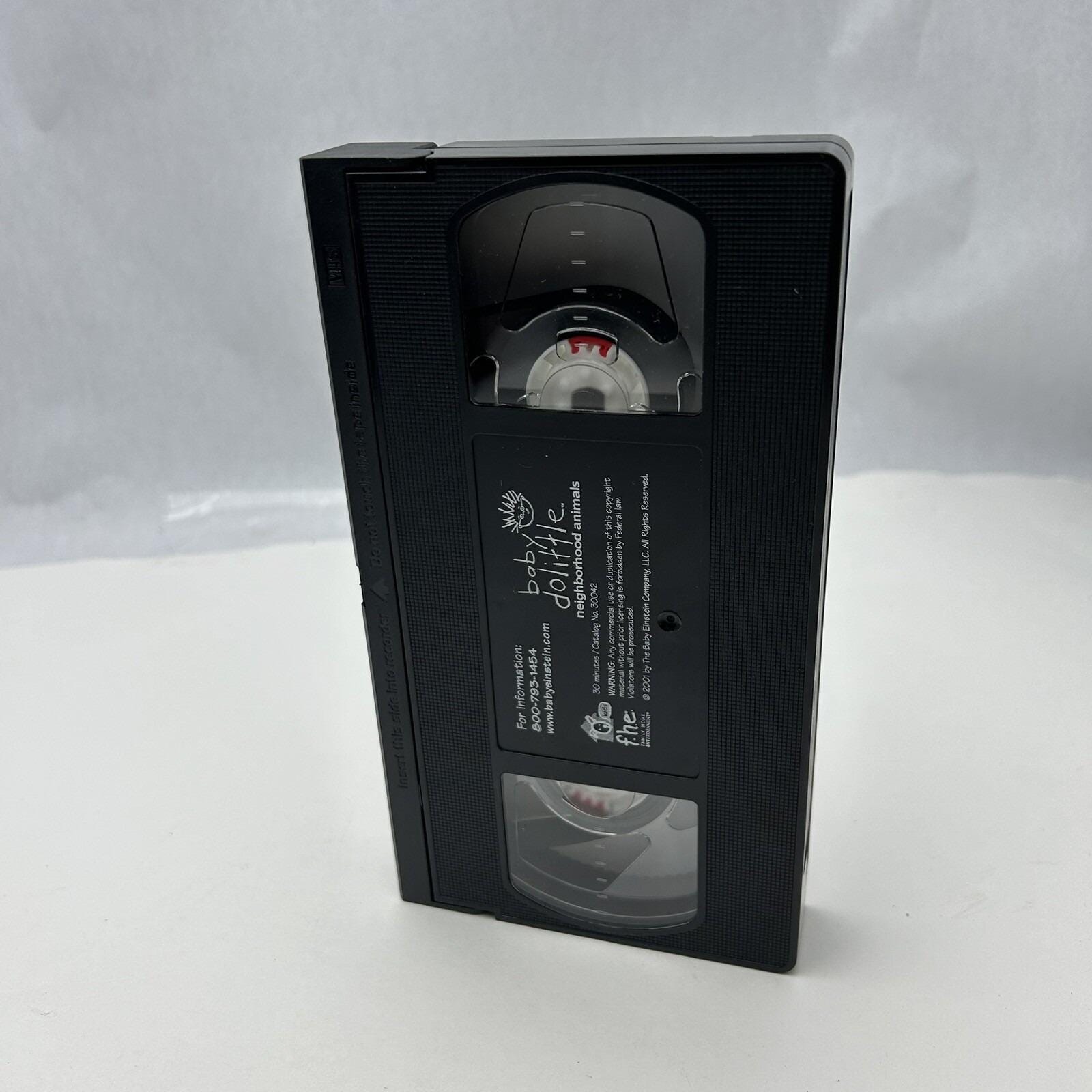 Baby Einstein ~ Baby Dolittle ~ Neighborhood Animals ~ Vhs ~ Ages 1 and ...