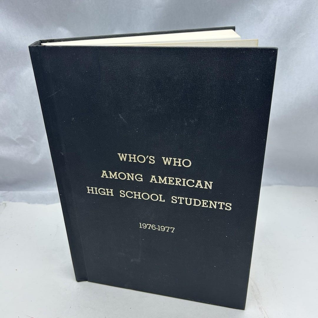 Who's Who Among American High School Students 1976-1977, Volume IV - Etsy