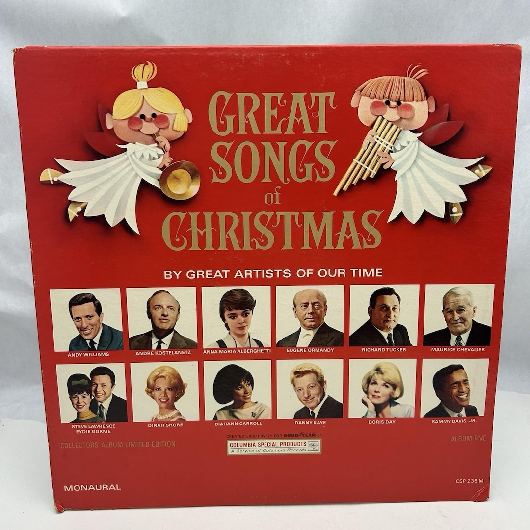 Great Songs of Christmas LP Vinyl Record EX Cover VG+ Great Artists of ...