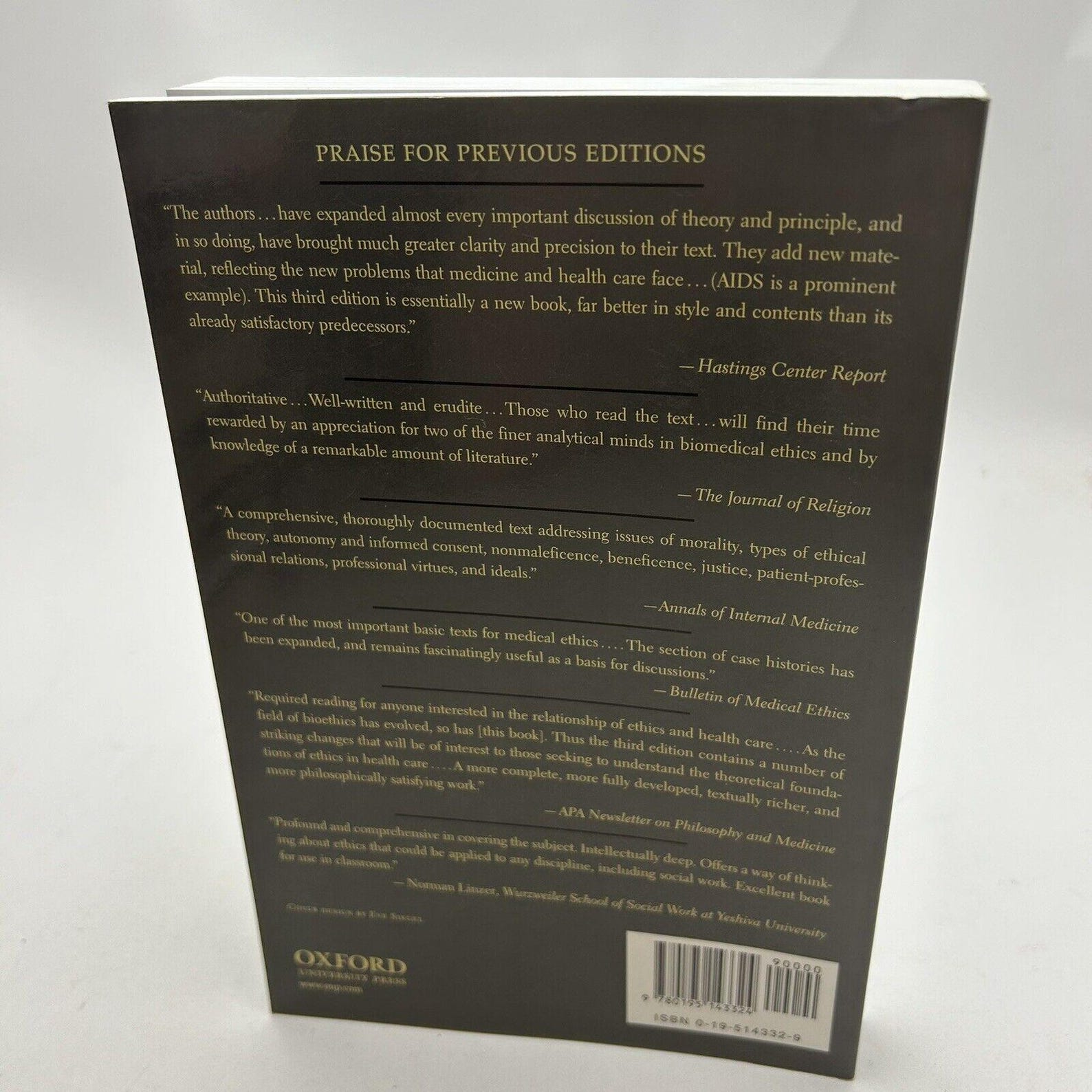 Principles of Biomedical Ethics by Beauchamp, Tom L.; Childress, James ...