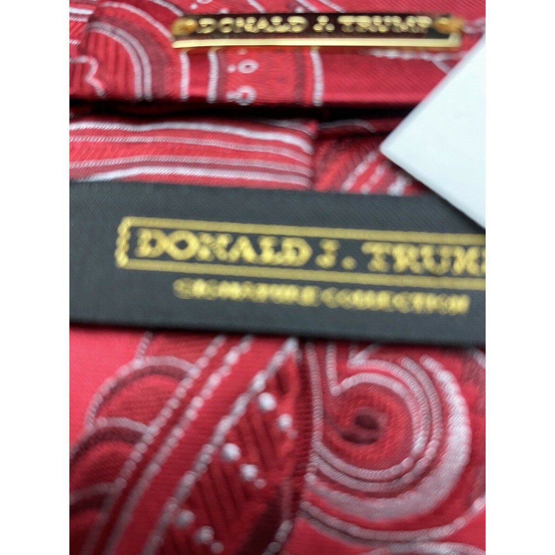Donald J. Trump Signature Collection Red White Paisley NECKTIE POWER ...