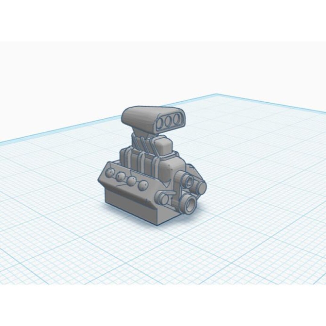 Supercharger Blower V8 Rc Car Model Engine 3D Printed 1:10 Scale Pick ...