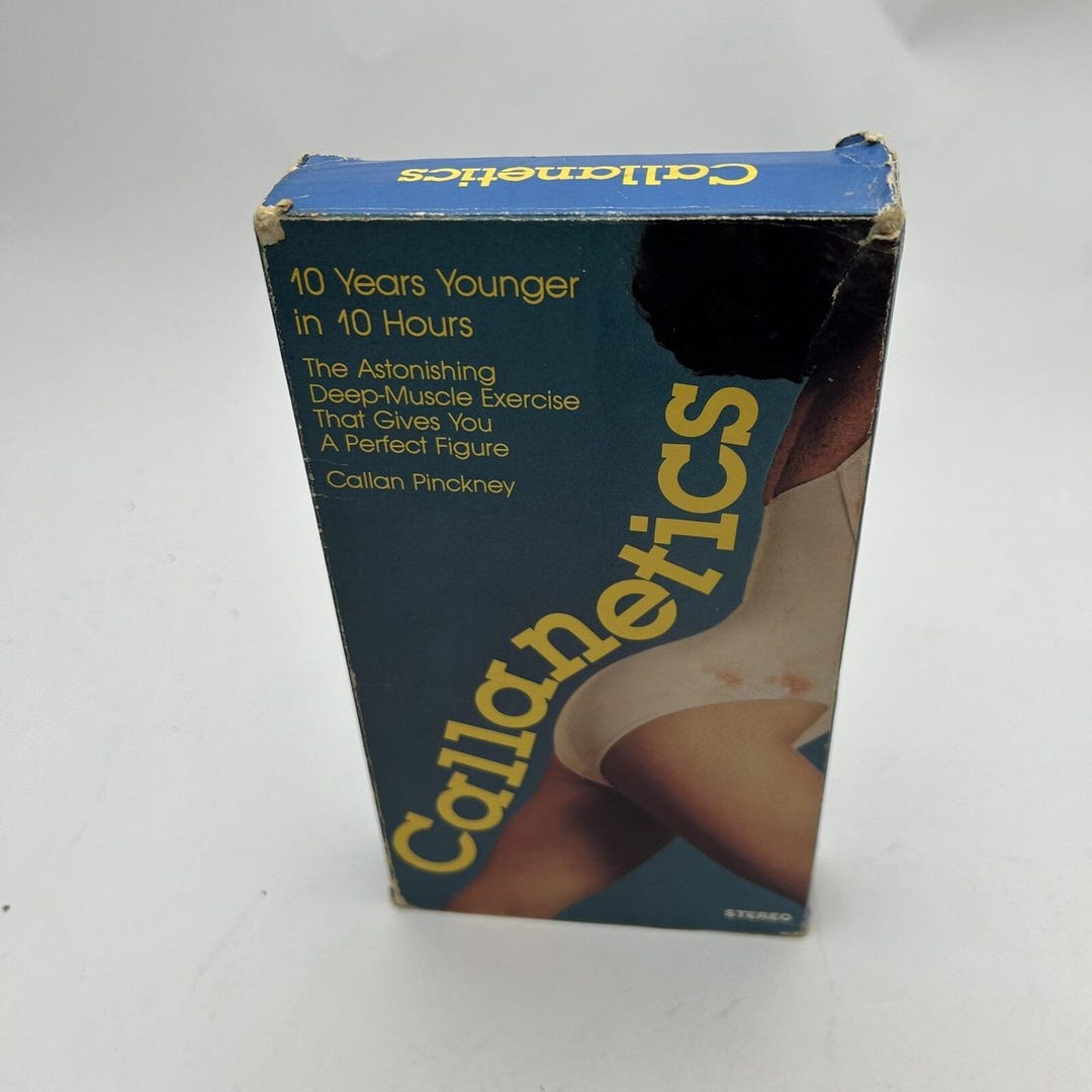 Callanetics VHS Callan Pinckney Exercise Fitness Yellow MCA 1986 - Etsy