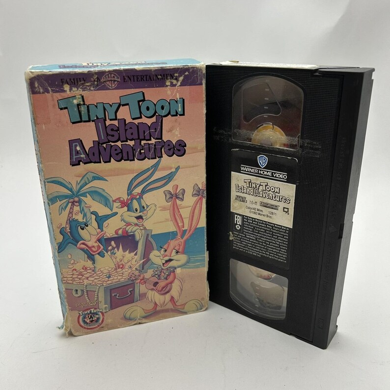 Tiny Toon Island Adventures VHS 1994 Cartoon Movie Video Two Episodes ...