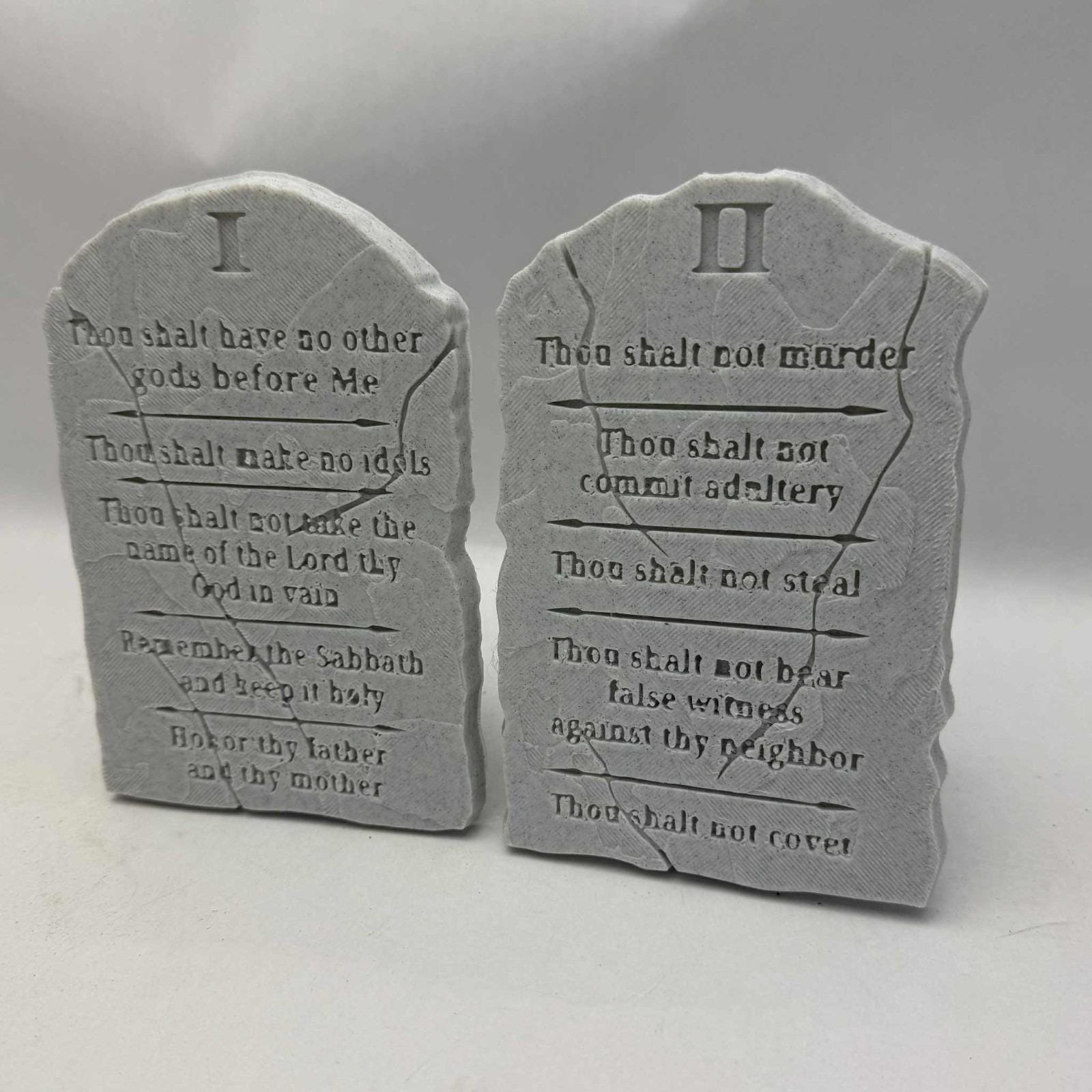 Church 10 Commandments Tablets - 3d Printed, 9x6" - Etsy