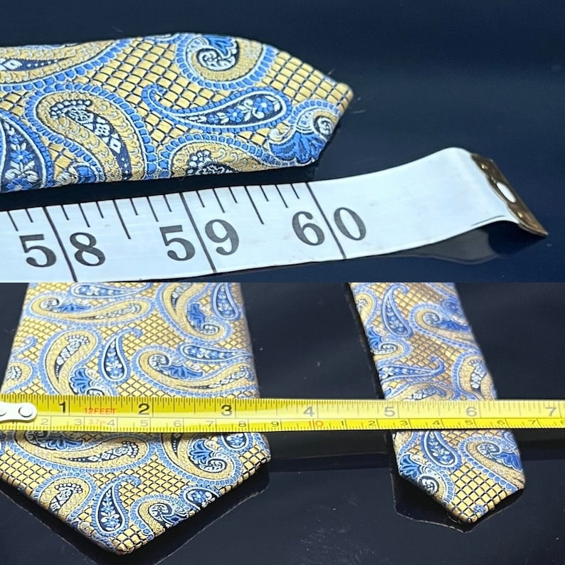 Donald J Trump Yellow Blue Men's Neck Tie W: 3 1/2 BY L 61 - Etsy