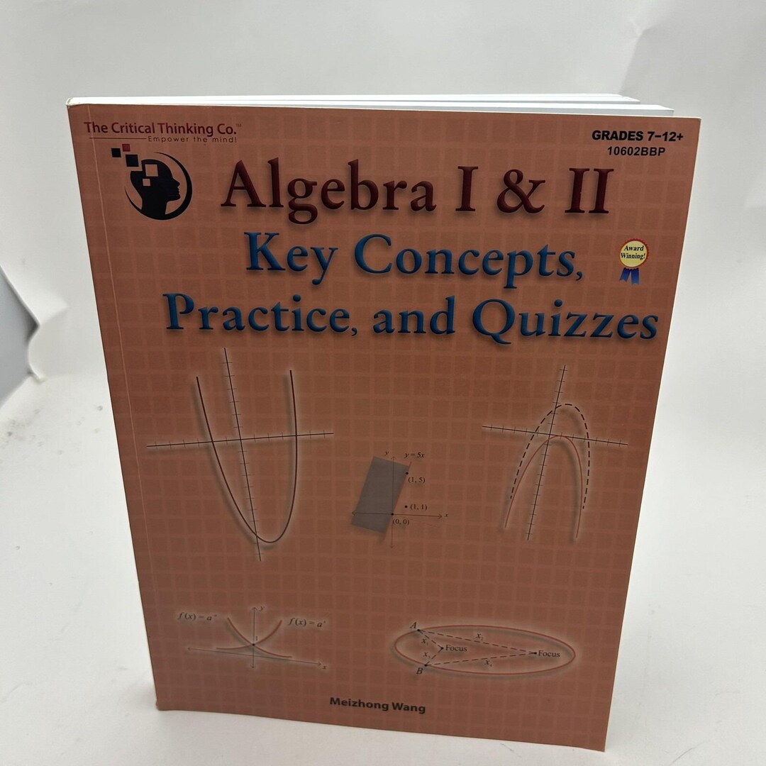 Algebra I & Ii Key Concepts, Practice, and Quizzes (grades by Meizhong Wang New - Etsy