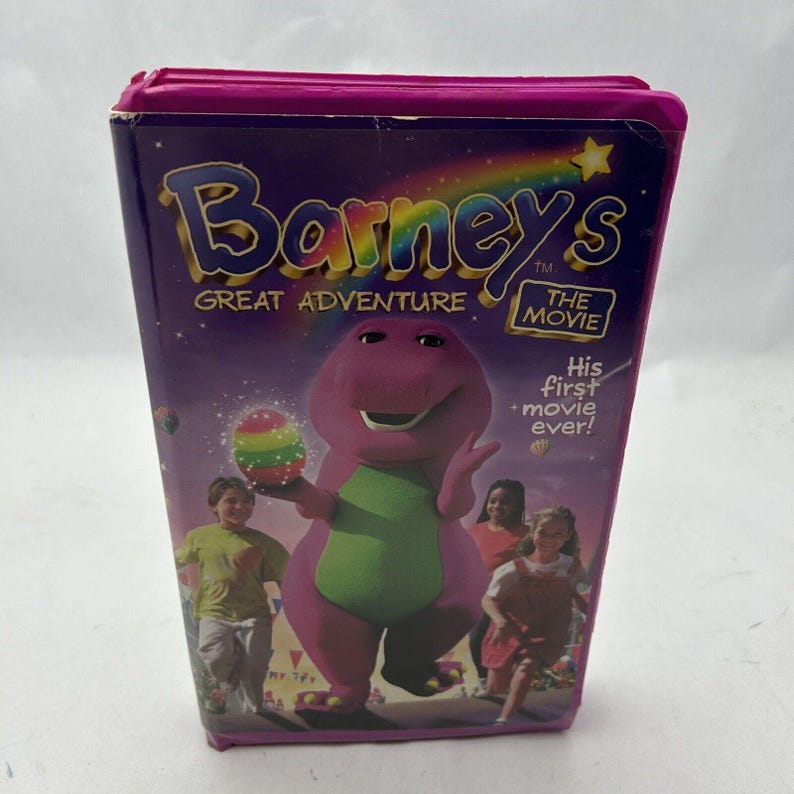Barney’s Great Adventure the Movie VHS 1998 - TESTED WORKS - Etsy