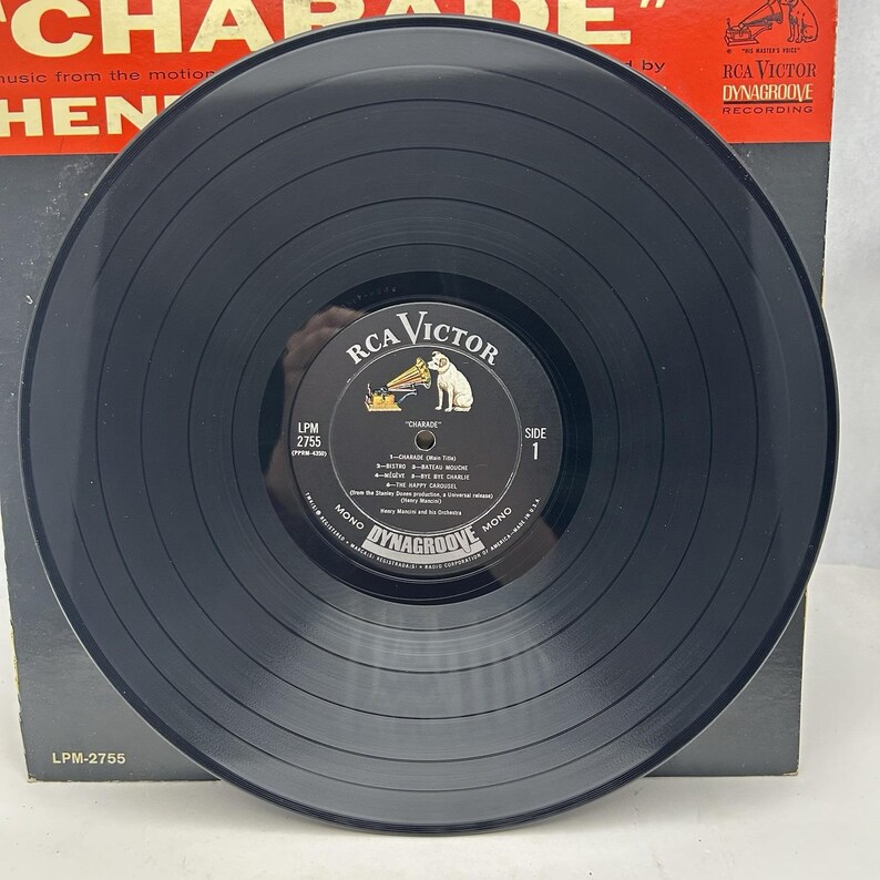 Henry Mancini Charade Lp Vg+ Vinyl Record Cary Grant Audrey Hepburn Rca ...