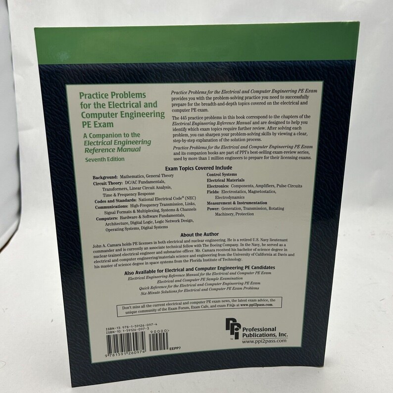 Practice Problems for the Electrical and Computer Engineering PE Exam - Etsy