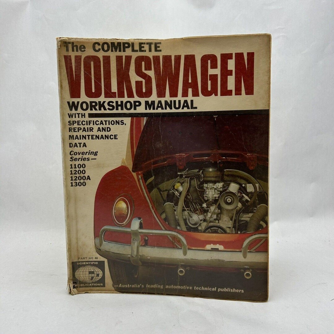The Complete Volkswagen Workshop Manual 1st Ed Softcover - Etsy