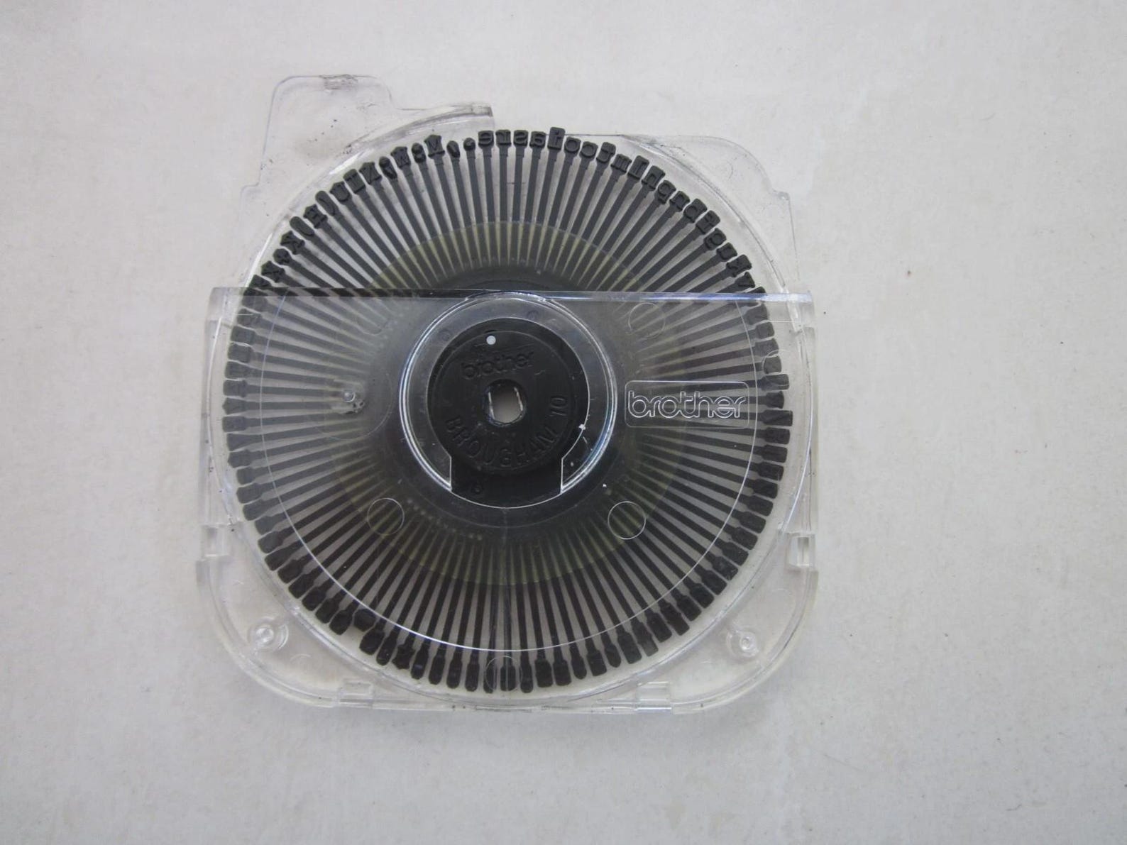Brother Brougham 10 English Electric Typewriter Daisy Wheel Print Wheel ...