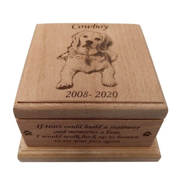 Cremation Box for Dogs Ashes - Etsy