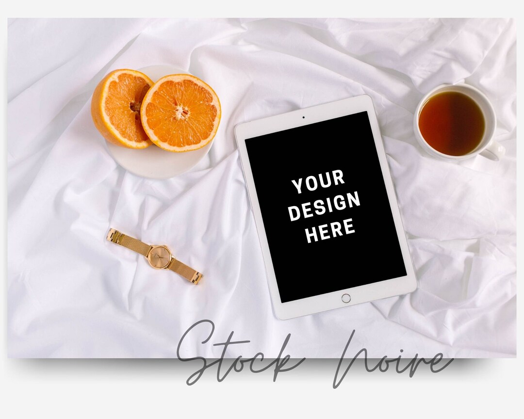 Styled Stock Photo Mockup, Citrus iPad stock photo, iPad mockup, Ebook ...
