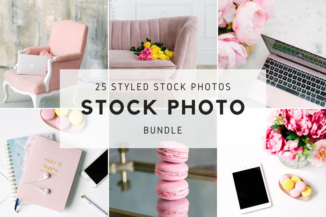 Styled Stock Photo Bundle, Pink Styled Stock Images, High Resolution ...